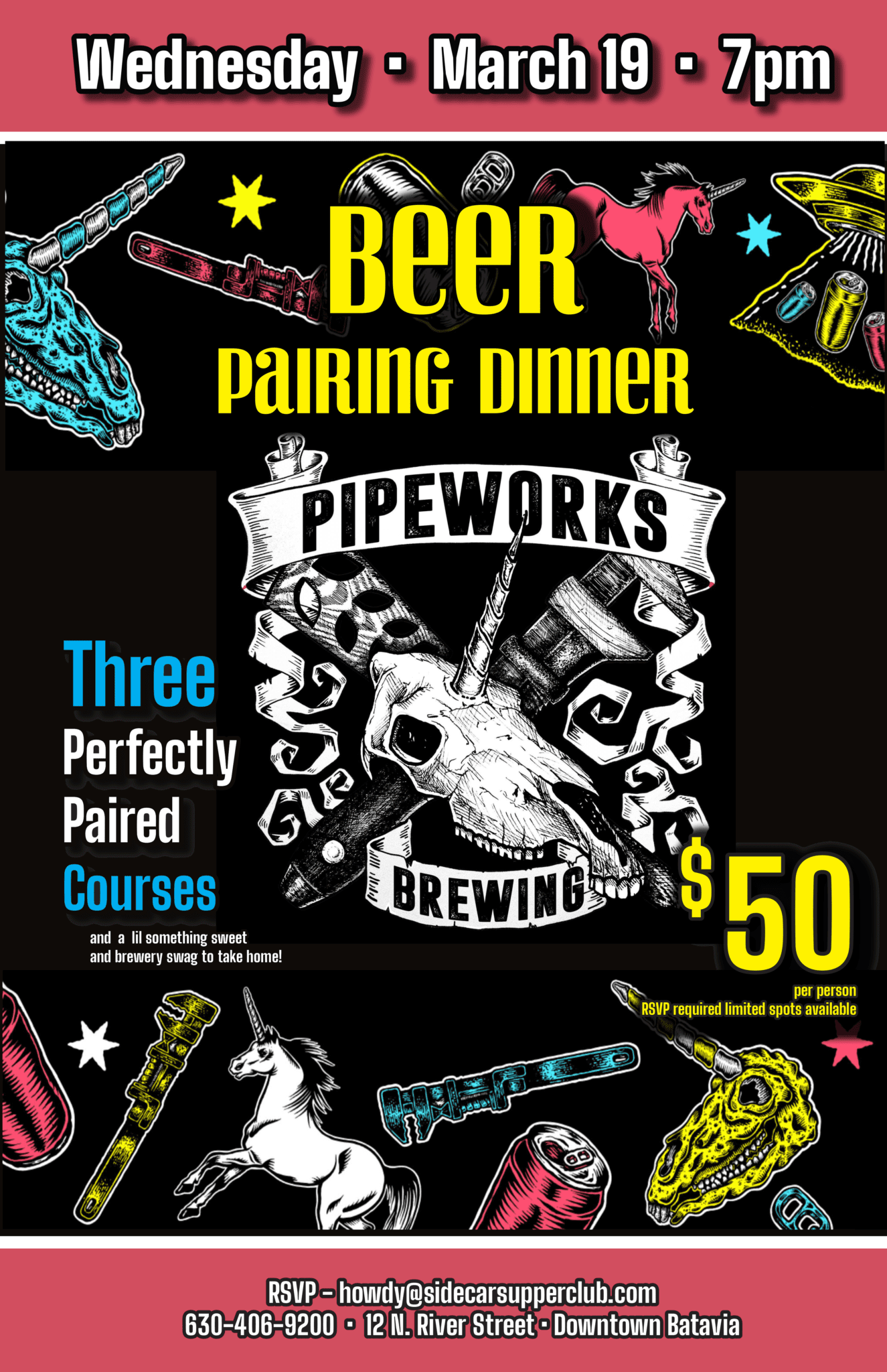 Pipeworks Brewing Beer Dinner - Batavia MainStreet